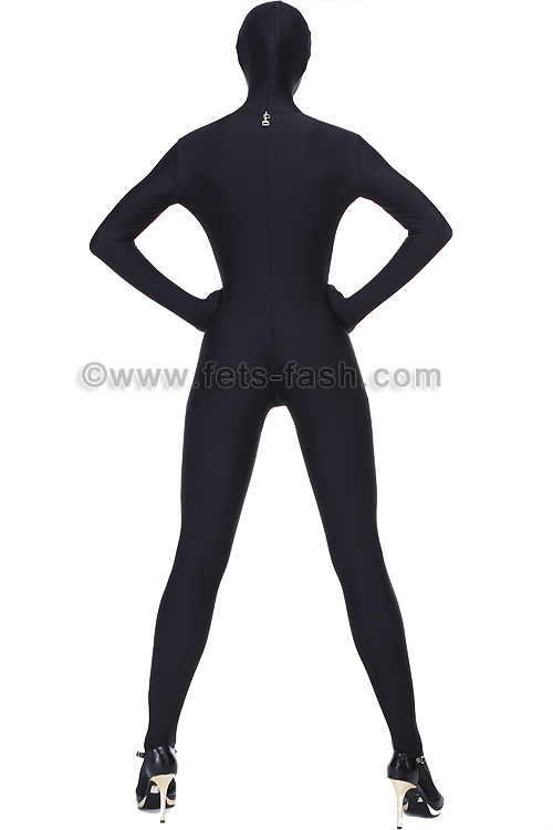 Fets Fash Catsuit Elastane Black Strong, Zip, Female, Size XL