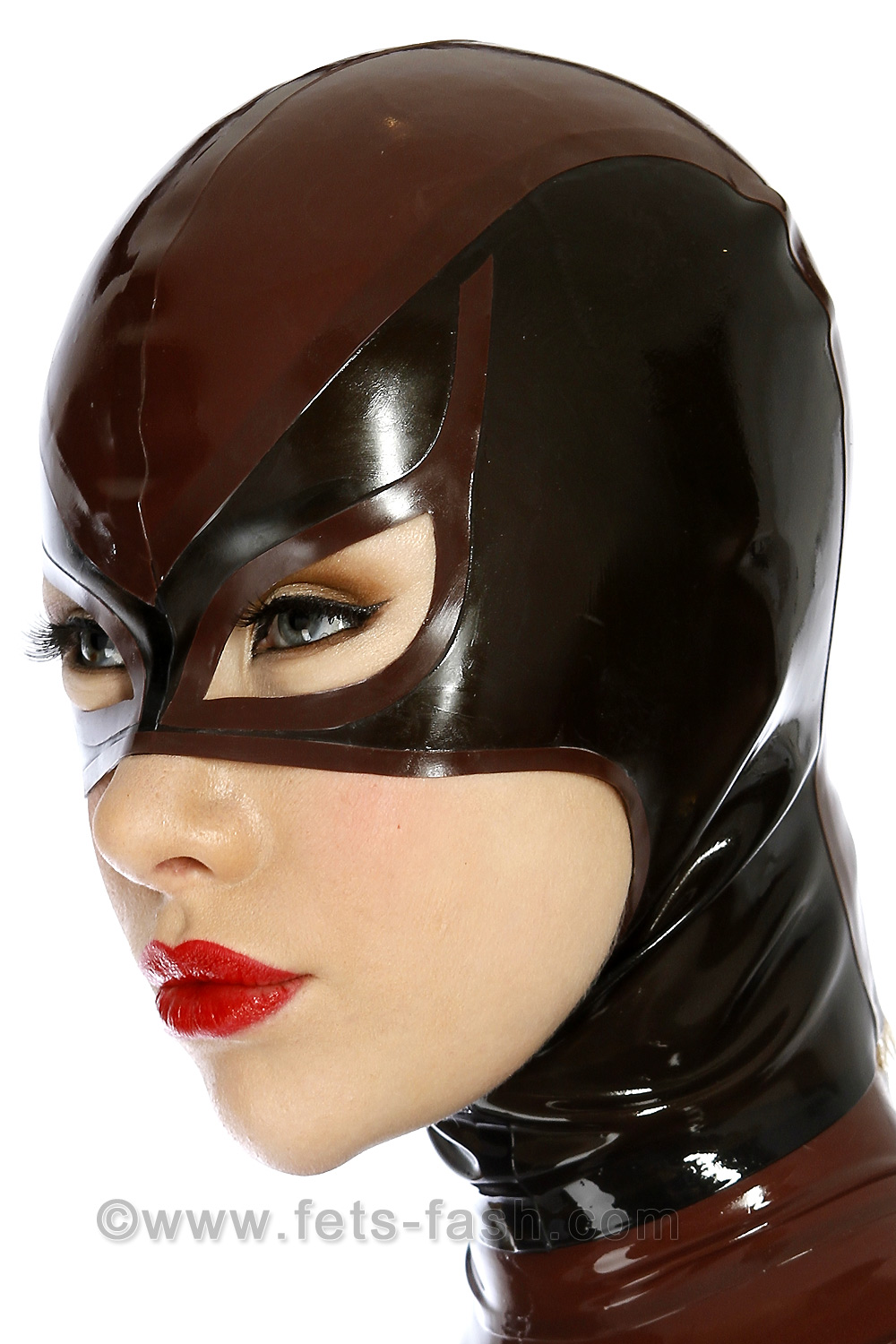 Latex Maske Rapture in vielen Latex Farben und Materialstärken kombinierbar